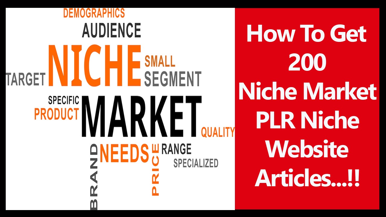 200 Niche Market PLR Niche Articles - WordPress Niche Websites