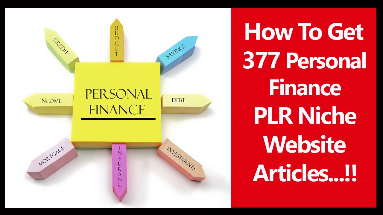 377 Personal Finance PLR Niche Articles - WordPress Niche Websites